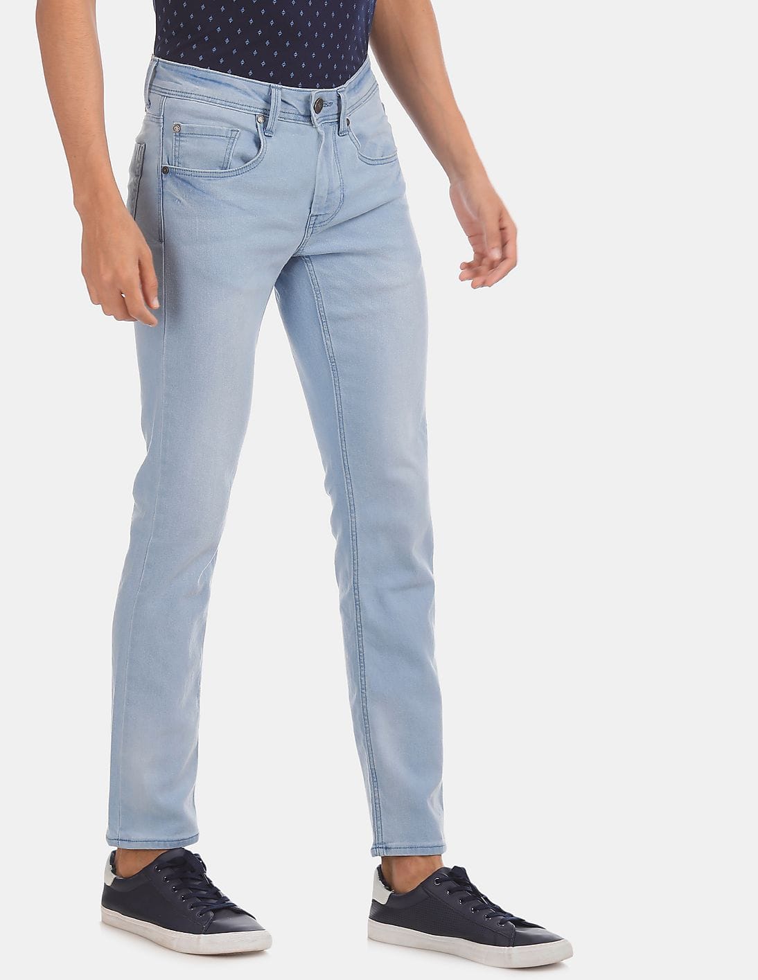 Buy Colt Blue Stone Wash Cotton Stretch Jeans - NNNOW.com